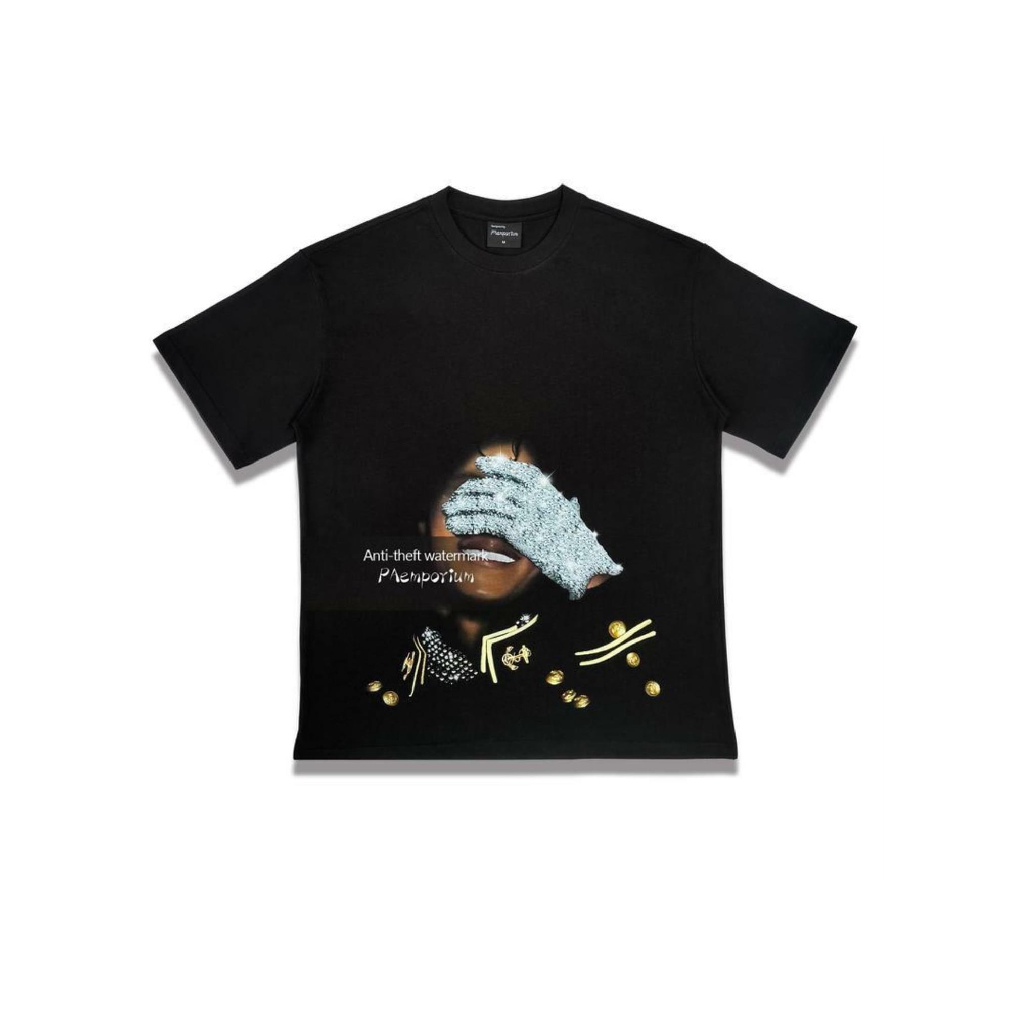 Generic Oversized 100 Cotton Michael Jackson T-Shirt - Loose Fit Funny Gym Shirt & Comfortable Workout Top - Mens & Womens Heavyweight Streetwear G