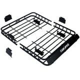 Heavy-Duty Rooftop Cargo Carrier 42" x 36" Steel Wind Fairing 150 lbs ...
