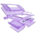 eXtremeRate Clear Atomic Purple Replacement Full Housing Shell Buttons ...