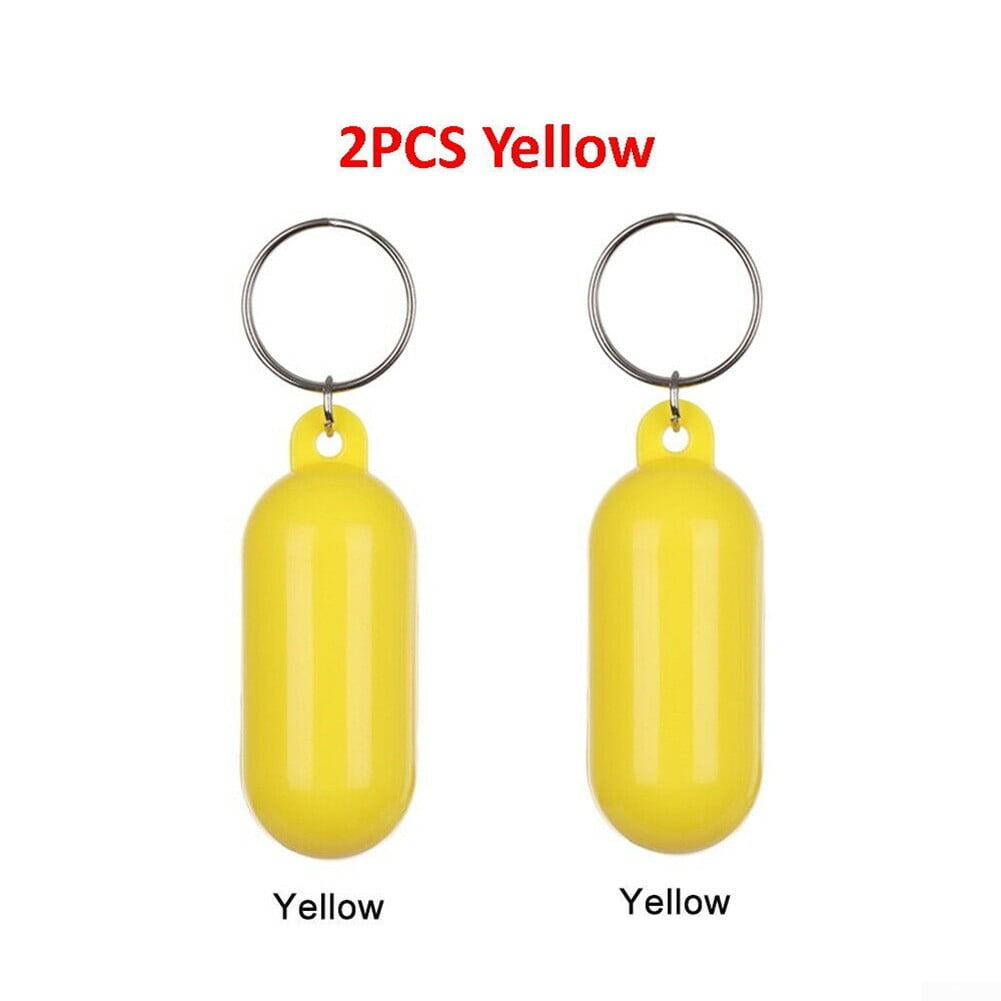 2.5cm Floating Keychain Buoyant Key Ring 2pcs ABS Marine Water Durable ...