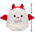 Squishmallows Official 5 inch Melfy the Ghost with Devil Outfit - Child ...