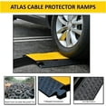 ATLAS Cable Protector Ramp - 3 Channels - 38” Long Black - Rubber ...