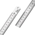 304 Stainless Steel Ruler High Precise Single Side Thickened Metal ...