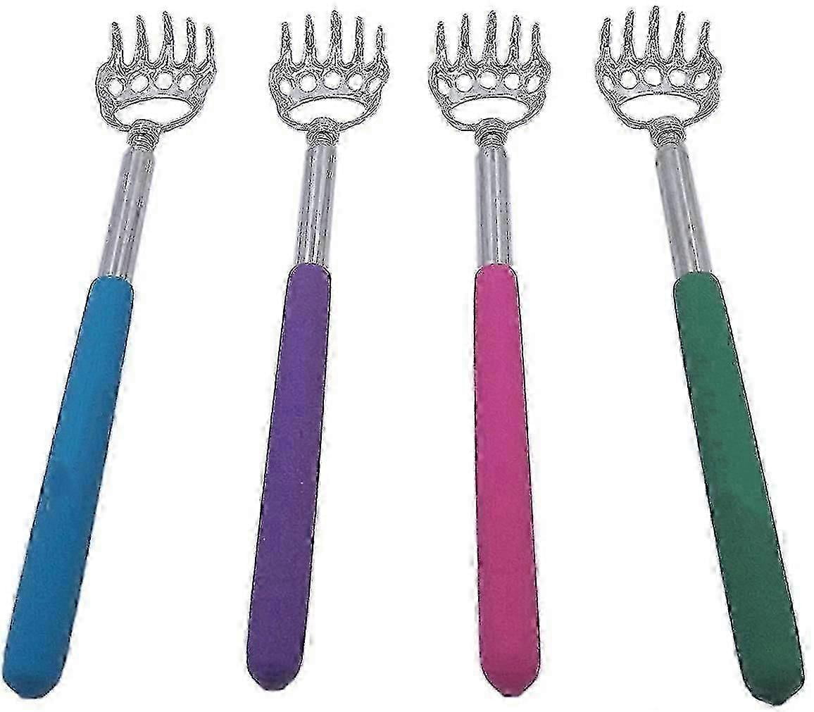 (4-pack) Telescoping Back Scratcher ,portable Extendable Telescopic ...