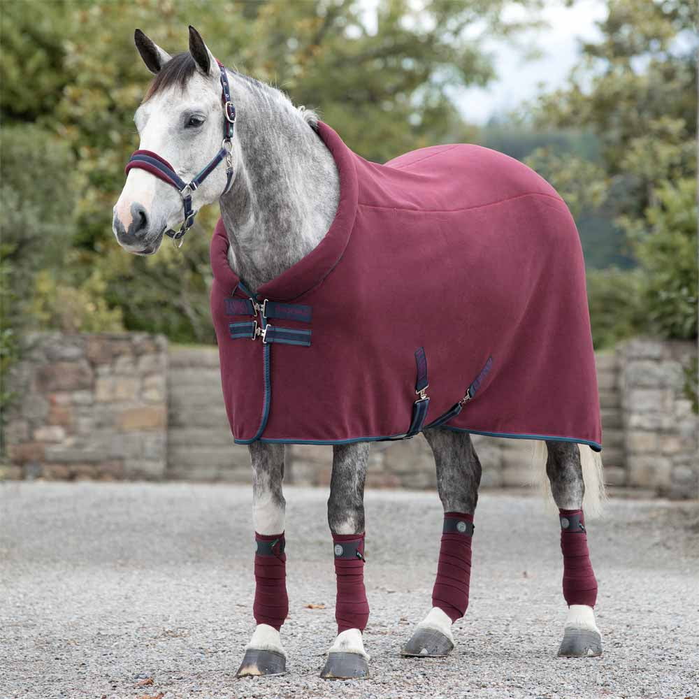 Rambo Cozy Fleece Cooler (No Fill), Burgundy (Teal/Navy Trim), Size: 84 ...