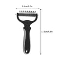 Cmunyle Double Sided Pet Grooming Comb Stainless Steel Dematting Brush ...