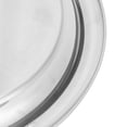 BOKYAN Stainless Steel Round Serving Tray 13.78 inches / 35 cm Mirror ...