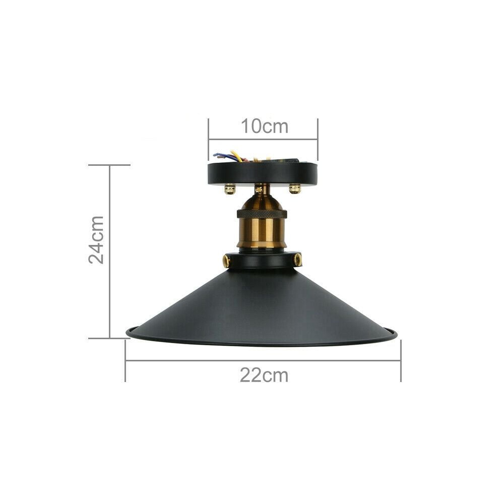 Corridor Cafe Bar Retro Metal Pendant Lamp Shade Vintage Ceiling Plate ...