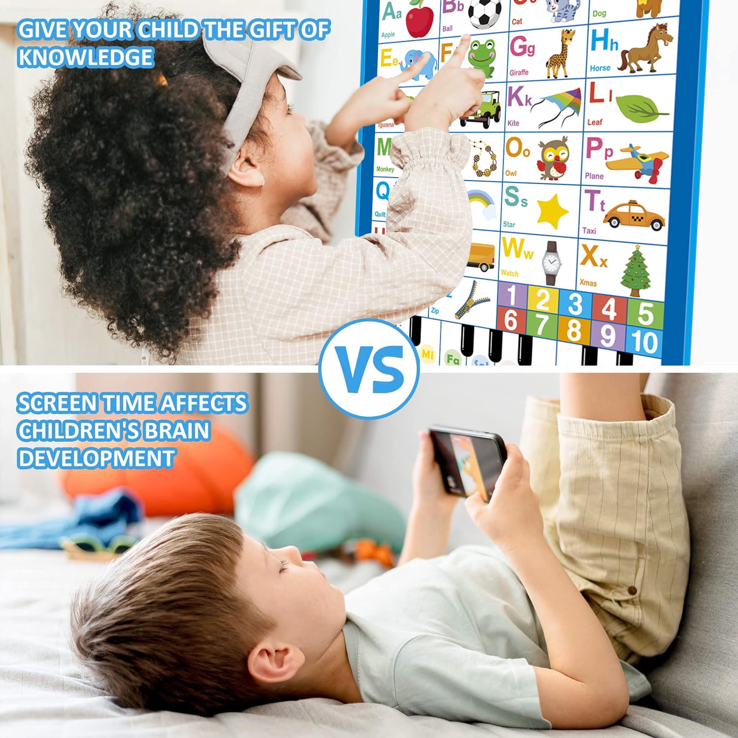 Adofi Electronic Interactive Alphabet Wall Chart, Bermuda | Ubuy