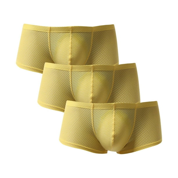Rpvat 3 Pack Mens Underwear Boxer Briefs Breathable Low Rise Soft Pouch