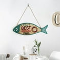 Farfi Ocean Fish Wall Plaque Summer Beach Wood Hanging Sign ...