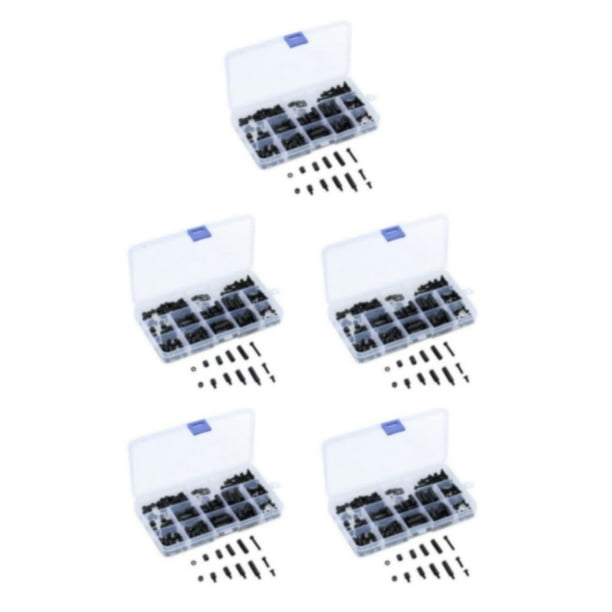 Yuarrent Kit surtido de tornillos de nailon de 260 piezas con caja de almacenamiento - Fácil ...