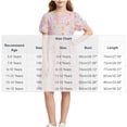 Afuyipoi Girls Casual Short Sleeve Floral Dress (5-15 Years) Summer ...
