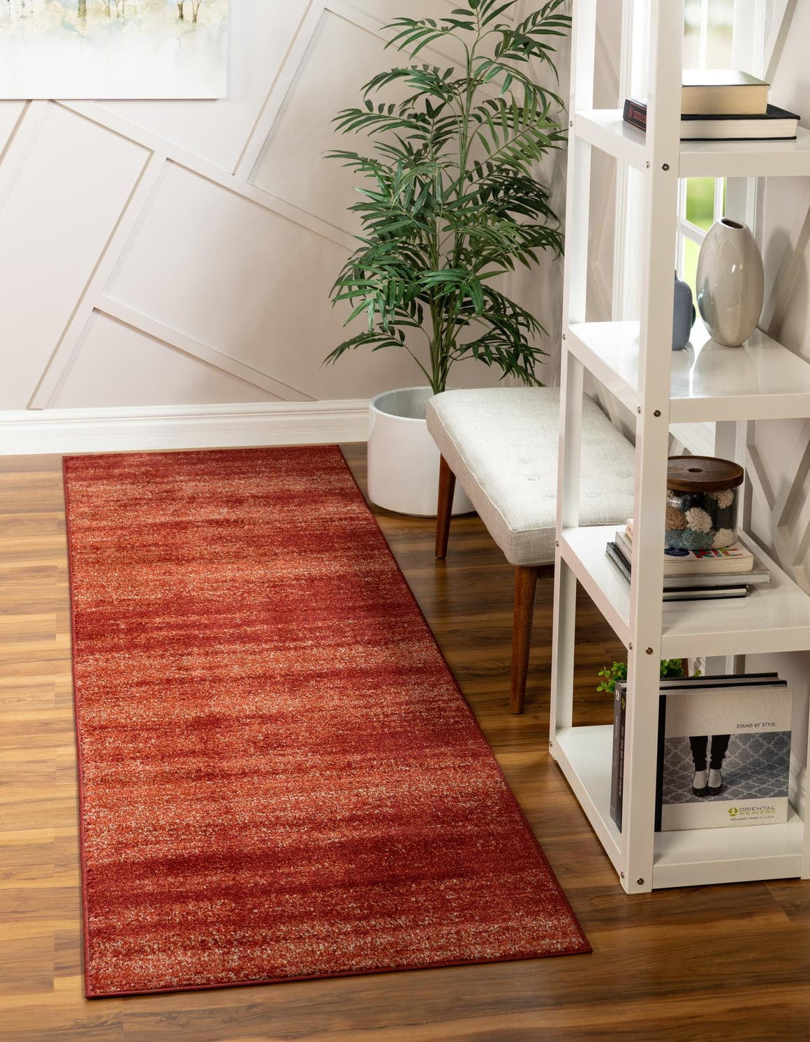 Rugs.com Angelica Collection Rug – 6 Ft Runner Terracotta Medium Rug ...
