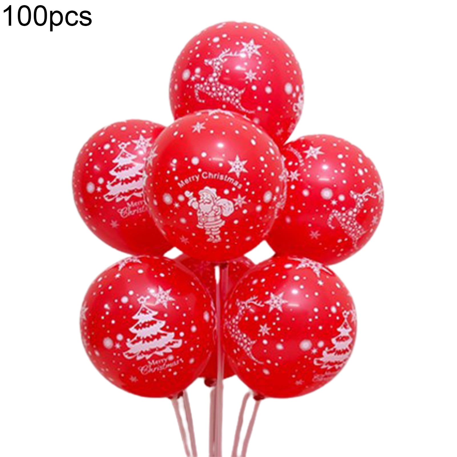 100 Pieces Christmas Latex Balloons, 12 Inch Red Green Balloons for ...