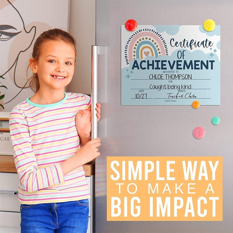 Classroom Achievement Printables Boho Rainbow PreK Achievement ...