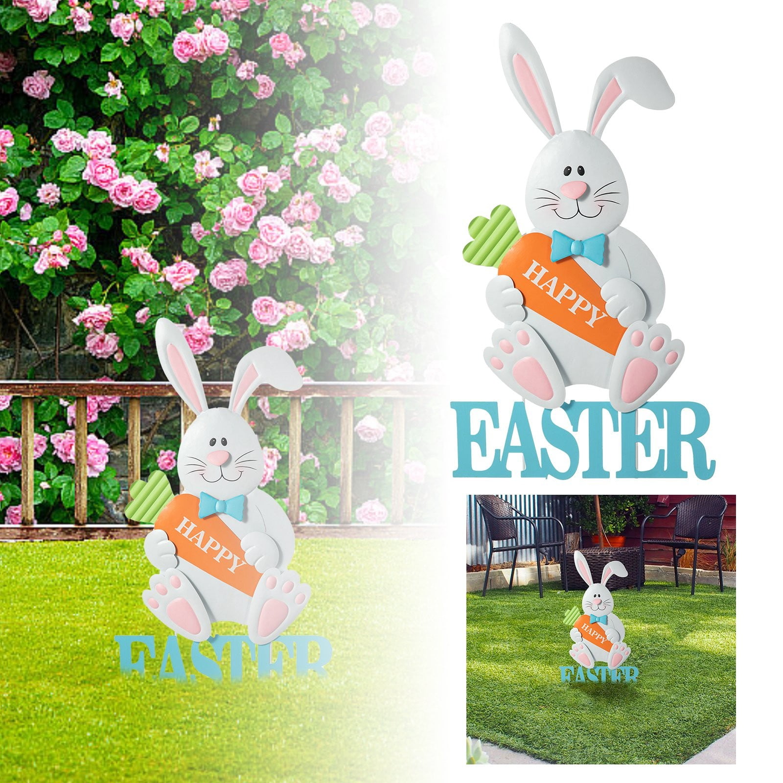 Click here for Tielutt Easter Garden Decorations Easter Bunny Egg... prices