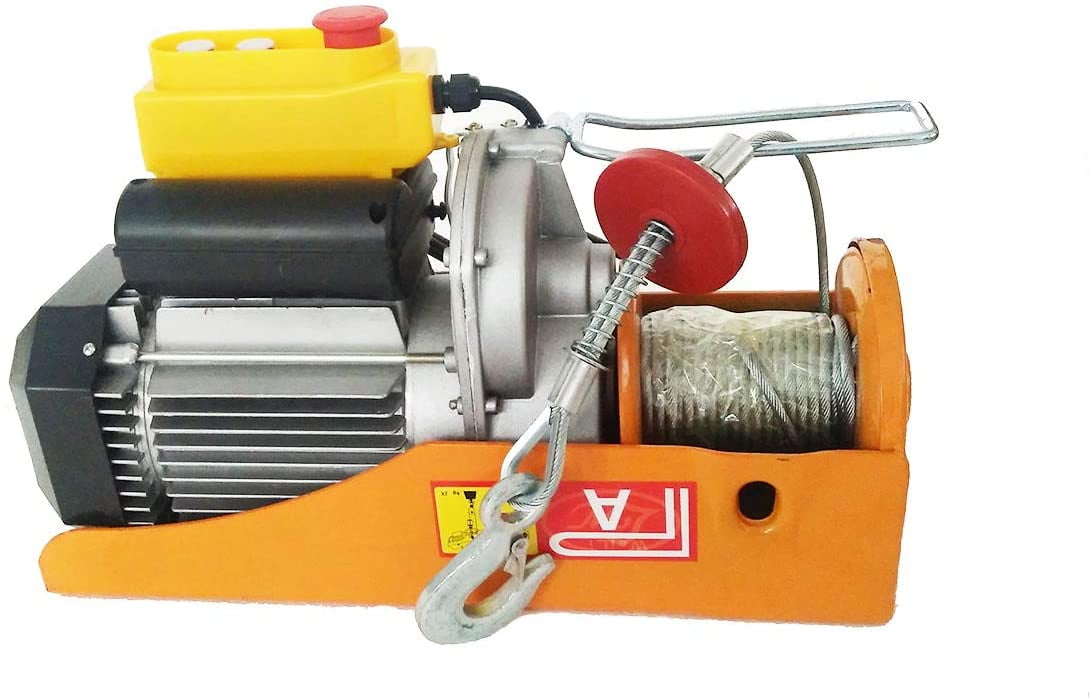 220V Miniature Electrical Wire Rope Hoist - 1000kg/2000lb Capacity in ...