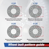 MOCA AUTOPARTS 2PCS 1.5"(38mm) Wheel Spacers 4x4" to 4x4" with 1/2"x20 ...