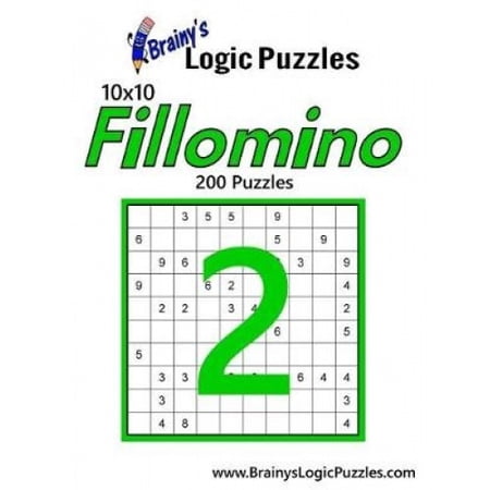 Brainy's Logic Puzzles 10x10 Fillomino #2: 200 Puzzles | Walmart Canada