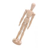 Wood Human Body Model Movable Joint Home Decor Ornament Figurine- L ...