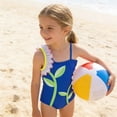 Bathing Suits for Girls Girls Sunflower Print Spaghetti Strap ...