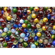 25 Glass Marbles Milky Way Oil Slick Metallic Toy Game Pack (24 Player ...