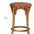 Linon Rae 24" Wood Backless Counter Stool in Brown - Walmart.com