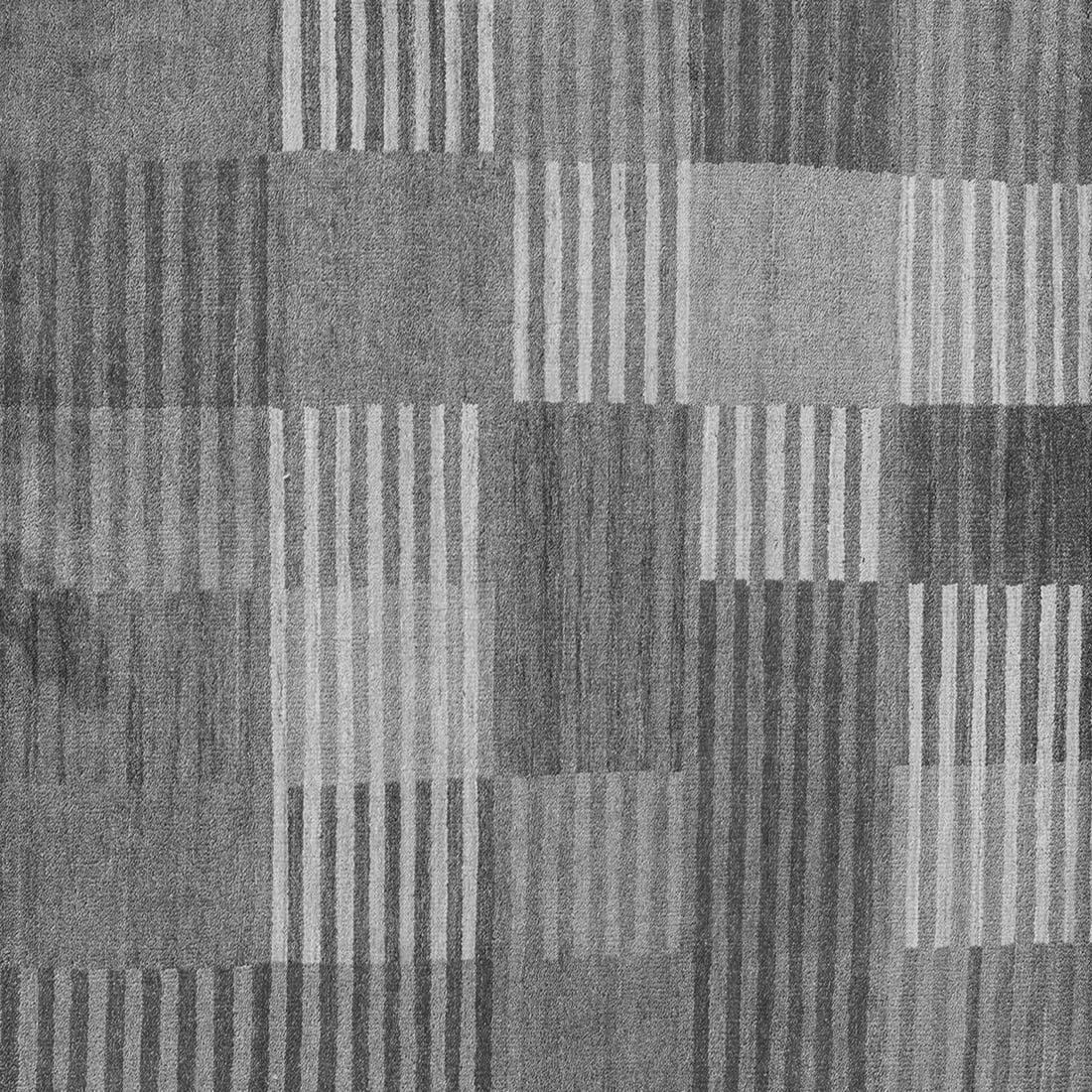 Ahgly Company Indoor Square Checkered Gray Modern Area Rugs, 6' Square ...