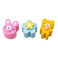 3 PCS Sandwich Crust Cutter Cookie Bread Mold Bento Maker Rabbit Panda ...