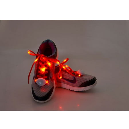 1 Pair LED Shoelaces - High Visibility Soft Nylon Light Up Shoelace for ...