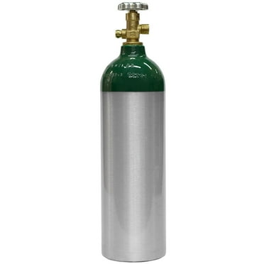New 60 cu ft Steel Inert Gas Cylinder with CGA580 Valve Helium, Argon ...