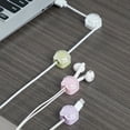 ANXPTIME Set of 6pcs Magnetic Cable Wrap Set Tidy Up Multiple Cords No ...
