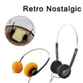 Retro Lightweight Hi-fi Stereo Wired Earphones for Most Mobile Phones ...