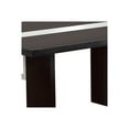 Contemporary Glass-Insert Dining Table, Black - Walmart.com
