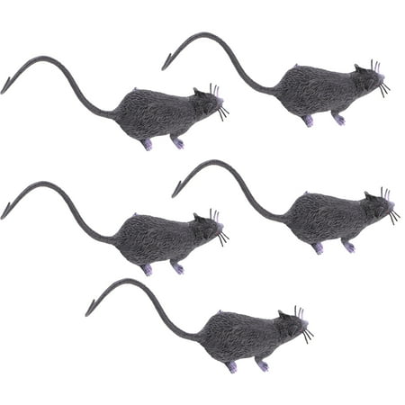 Haunted House Prop 5pcs Artificial Mice Toy Mouse Model Halloween ...
