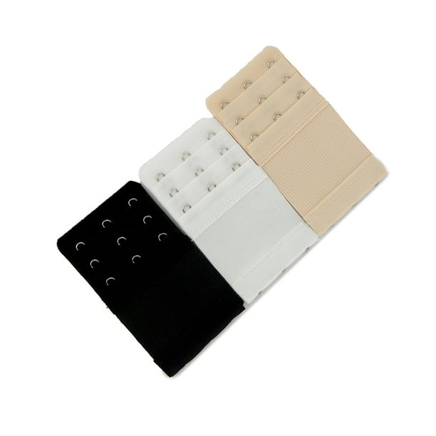 More of Me to Love Stretch Elastic Bra Extender, 3-Hook, Neapolitan (3 ...