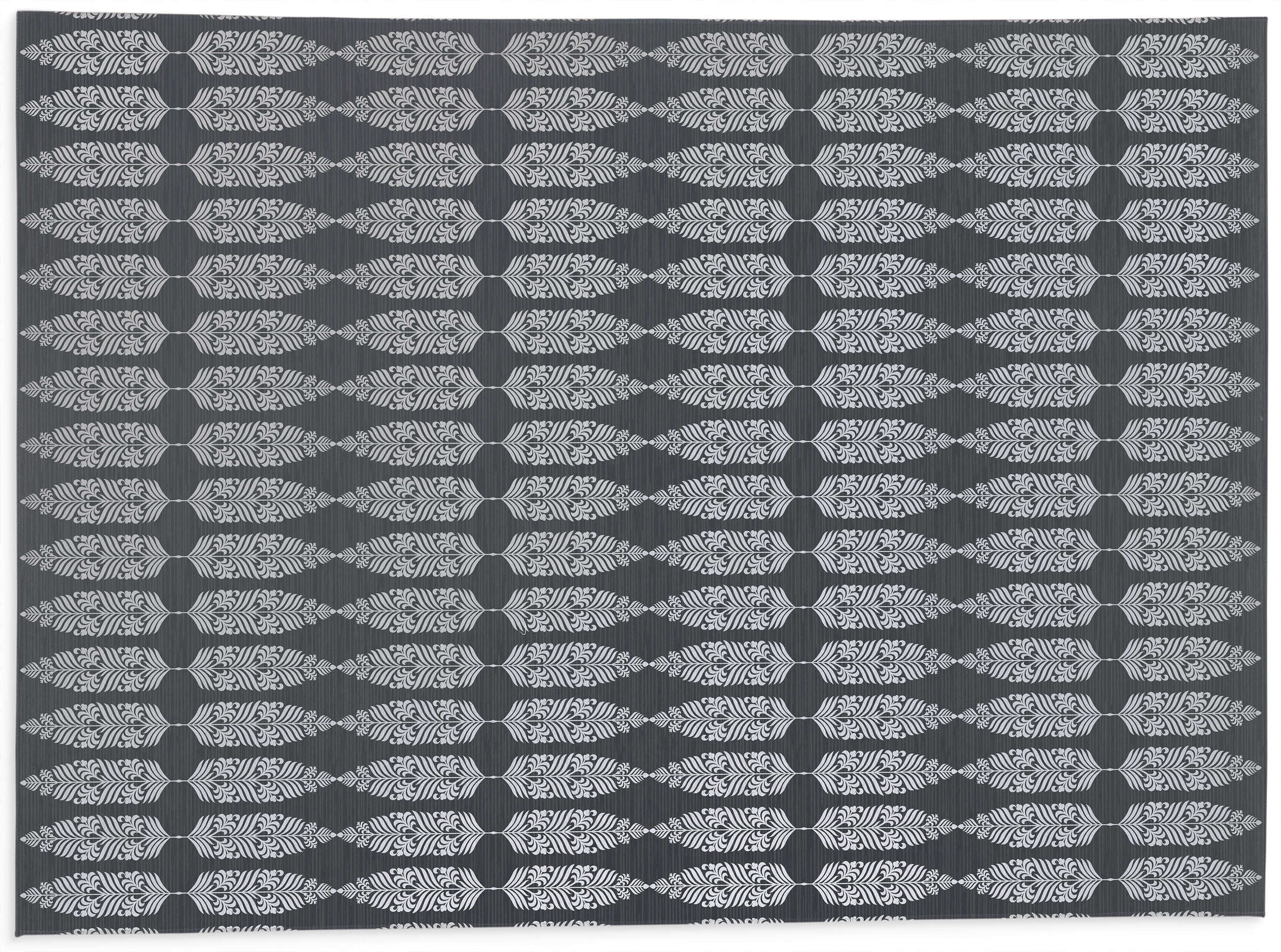 Feather Charcoal Kitchen Mat by Kavka Designs - Walmart.com