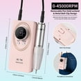45000RPM Professional Rechargeable Nail Drill - Cordless Electric Nail ...