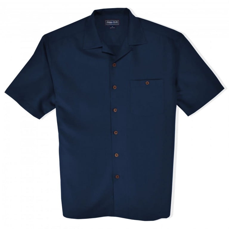 Casual Men's Dress Shirt Foxfire Indygo Smith Men's Panel Shirt - Poly ...