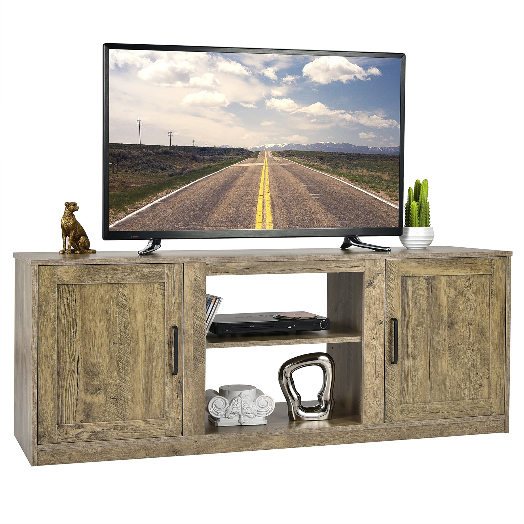 Click here for Costway 58 Tv Stand Entertainment Console Center W... prices
