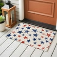 4th of July Bathroom Mat 2x3 FT, Non Slip Small Kitchen Mat, Blue Red ...