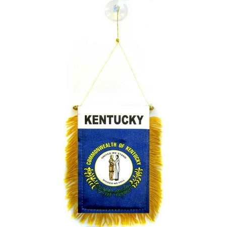 Kentucky Mini Banner 6'' x 4'' - US State of Kentucky Pennant 15 x 10 ...