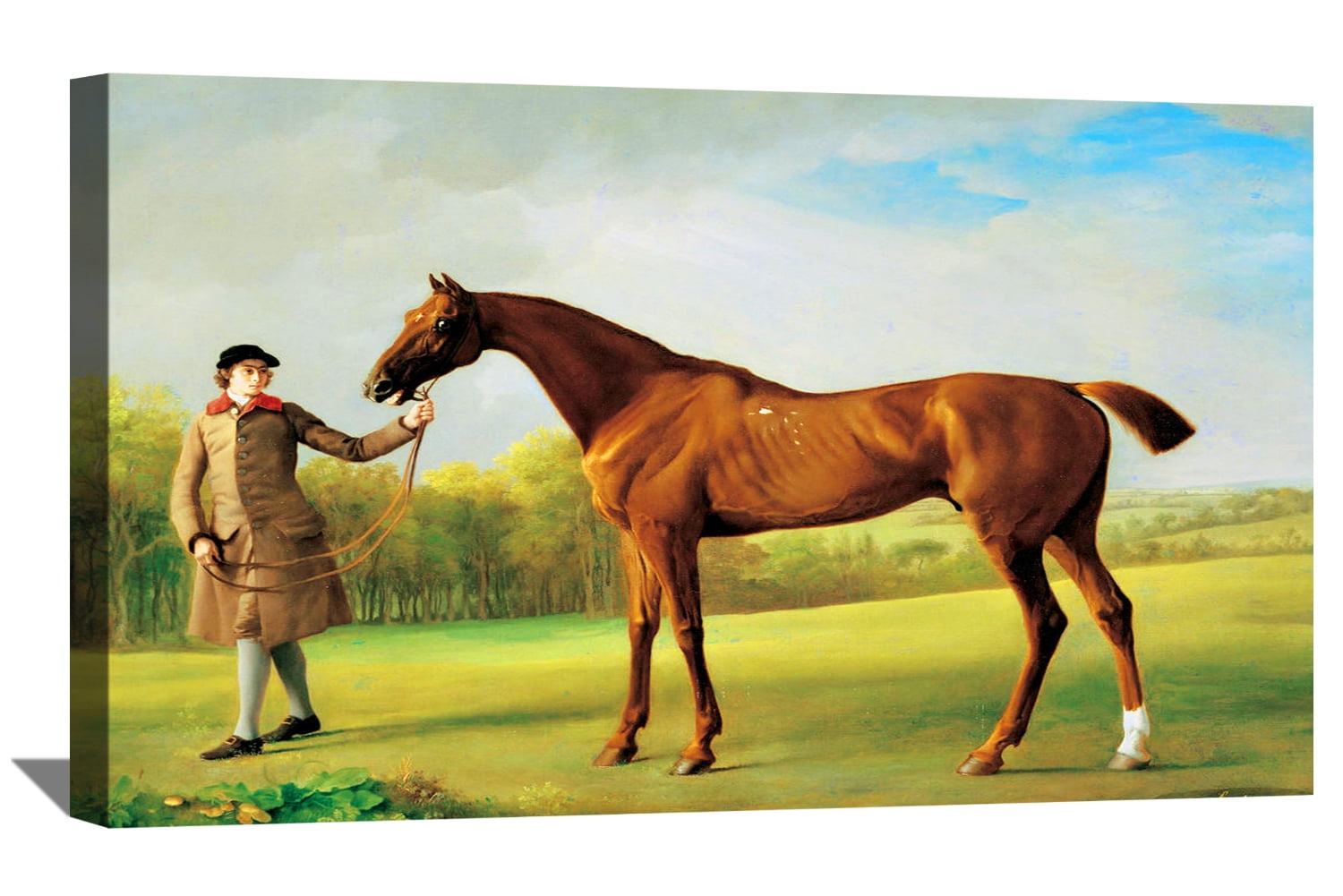 George Stubbs Paintings Sporting Art Print Lustre, Held By A Groom ...
