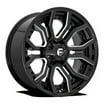 Fuel 1PC Aluminum Rim D712 RAGE 20X10in Gloss Black Red Tinted Clear ...
