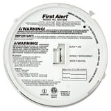 First Alert BRK SC9120B Hardwired Smoke & CO Detector with Battery ...