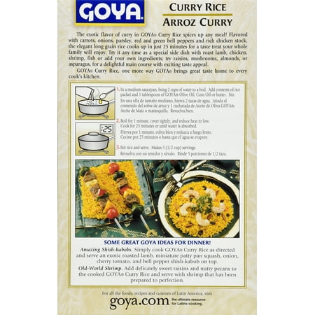 Goya Curry Rice Mix 7 Oz - Walmart.com