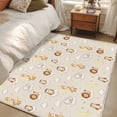 Cartoon Theme 3x5 Area Rugs for Living Room, Giraffe Elephant Lion Owl ...