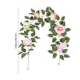 Simulation Rose Leaves Flower Rattan Arch Simulation Rattan Welcome ...