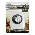 Uninex 24 Hour Mechanical Pin Timer Plug-In with 2 Grounded Outlets ...